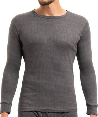 MT Herren Ski- und Thermounterhemd - Winter Unterw&auml;sche Langarm - Anthrazit 3XL
