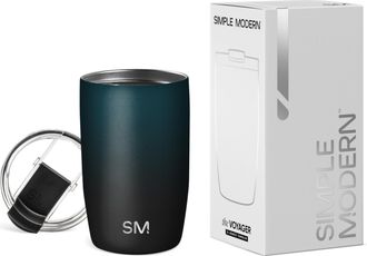 Simple Modern Thermobecher Kaffeebecher to go mit Klappdeckel | Isolierter Edelstahl-Kaffeebecher | Geschenke f&uuml;r Frauen und M&auml;nner | Voyager | 350ml | Moonlight