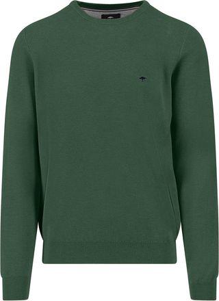 Fynch-Hatton Pullover aus Baumwolle mit feiner Struktur Dark Leaf / 3XL