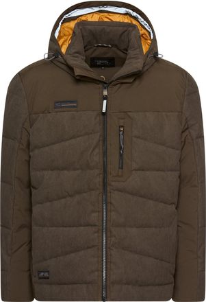 Camel Active Herren Steppjacke mit Abnehmbarer Kapuze Dunkelbraun, menswear-54