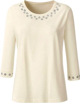 Cr&eacute;ation L T-Shirt Pima-Baumwoll-Shirt 3/4-Arm