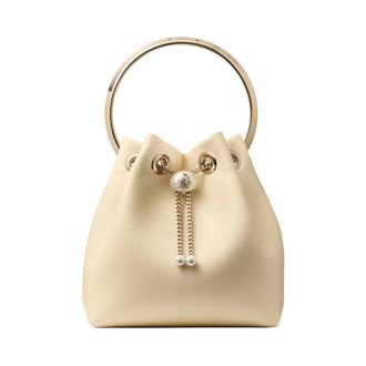 Jimmy Choo London Femme, Sacs, Beige, Taille: ONE Size Bucket Bag