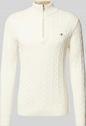 GANT Strickpullover mit Zopfmuster