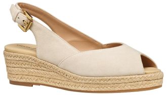 Geox Damen D IBERIDE A Wedge Sandal, Lt Taupe, 39 EU