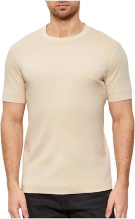 Emporio Armani Homme, Tops, Beige, Taille: M T-shirt