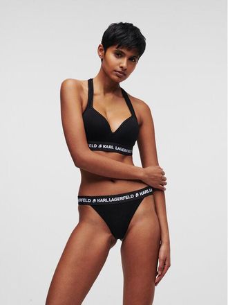 Karl Lagerfeld Brazilian Damenslip Logo 225W2127 Schwarz