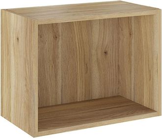 PEGANE Etag&egrave;re cube murale, meuble &eacute;tag&egrave;re coloris ch&ecirc;ne Mauvella - Longueur 50,50 x profondeur 27,90 x hauteur 38 cm
