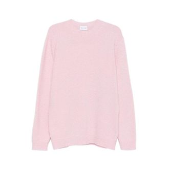 Scaglione Boucl&eacute; Pullover mit Rundhalsausschnitt - - Knitwear - Herren - Rosa - L
