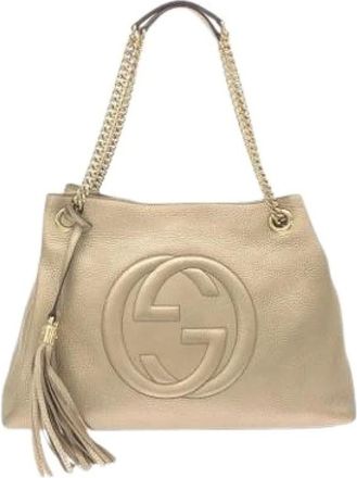 Gucci Sac bandouli&egrave;re vintage Pre-owned - Femme - Pre-owned - Beige - Taille: ONE Size
