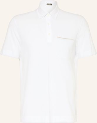 Ermenegildo Zegna Zegna Piqu&eacute;-Poloshirt weiss