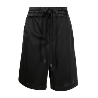 Versace Jeans Couture Logo Tape Schwarze Polyester Nylon Shorts - - Shorts - Herren - Schwarzk - S