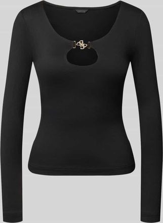 Guess Relaxed Fit Longsleeve aus elastischem Material-Mix