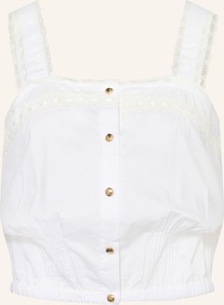 Maje Blusentop Mit Spitze weiss