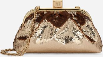 Dolce & Gabbana Clutch Maria Aus Pailletten - Frau Clutches Mini Und Micro Bags Gold Onesize