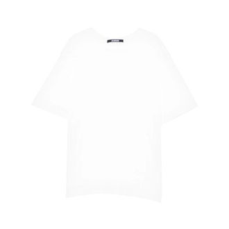 Jacquemus Pleated T-shirt - - Tops - Damen - Wei&szlig; - L