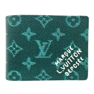 Louis Vuitton Portefeuille Bi-fold Vintage Pre-owned - Homme - Pre-owned - Vert - Taille: ONE Size