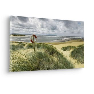 Komar Keilrahmenbild im Echtholzrahmen - Stormy Days - Größe 60 x 30 cm - Bild, Leinwandbild, Landschaftsmotiv, Wohnzimmer, Schlafzimmer