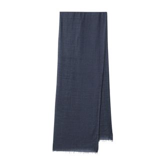 Loro Piana Homme, Accessoires, Bleu, Taille: ONE Size Brina Scarf