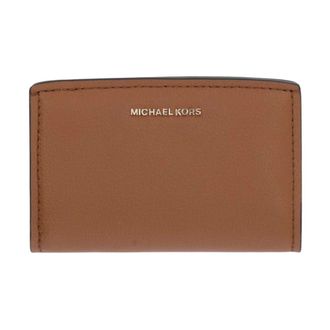 Michael Kors Portefeuille moyen en cuir grain&eacute; Bryant - Femme - Accessoires - Brun - Taille: ONE Size