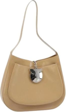 Ferragamo Sac port&eacute; &eacute;paule Pre-owned - Femme - Pre-owned - Beige - Taille: ONE Size