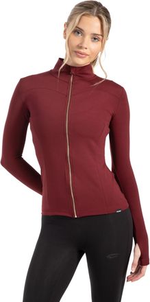 Smilodox Sportjacke Damen Kenna, Laufjacke mit Stehkragen, Sport Oberteil mit tailliertem Schnitt & Daumenl&ouml;chern, K&ouml;rperbetonte Sportjacke, Fitness Oberteil i