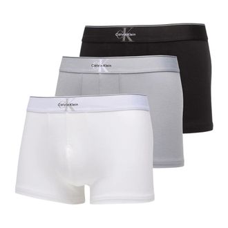 Calvin Klein Graphic Monogram Cotton Stretch 3-Pack Trunk - - Underwear - Herren - Mehrfarbig - S