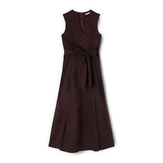 Motivi A-Linien Popeline Kleid - - Dresses - Damen - Braun - 2XS