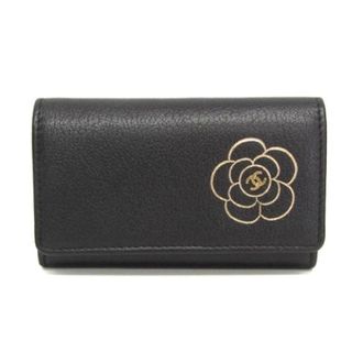 Chanel Pre-owned Cuir porte-cls - Femme - Pre-owned - Noir - Taille: ONE Size