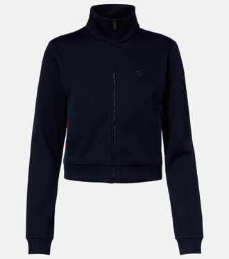 Gucci Sweat-shirt zipp&eacute; Web Stripe