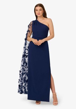 Adrianna Papell Abendkleid Crepe One Shoulder Dress Elegant, zeitlos, stilvoll