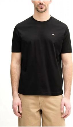 Paul & Shark Homme, Tops, Noir, Taille: L T-shirt en jersey de coton double merceris&eacute;