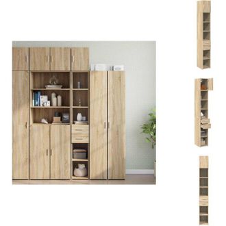 vidaXL Vidaxl - Hochschrank Schmal Sonoma-Eiche 30x42,5x225 cm Holzwerkstoff - Hochschrank - Hochschr&auml;nke - Hochschrank Schmal - Schrank Schmal