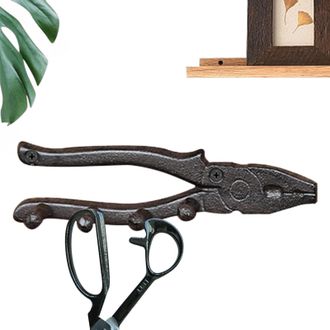 Generic Gusseisen Haken F&uuml;r M&auml;ntel - Zangenform Vintage Key Aufh&auml;nger, Rustikaler Schl&uuml;ssel Aufh&auml;nger Halter - F&uuml;r Hausbesitzer Holzarbeiter Garage Workshop H