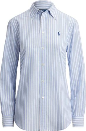 Polo Ralph Lauren Femme, Blouses et Chemises, Bleu, Taille: 38 FR Chemise en lin coupe classique