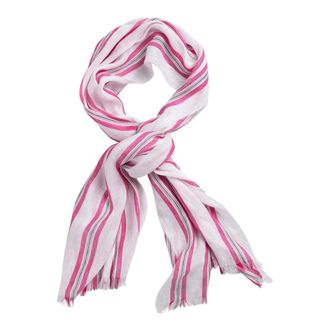 GANT Gestreifter Schal aus Leinen und Baumwolle - - Accessories - Damen - Rosa - ONE SIZE
