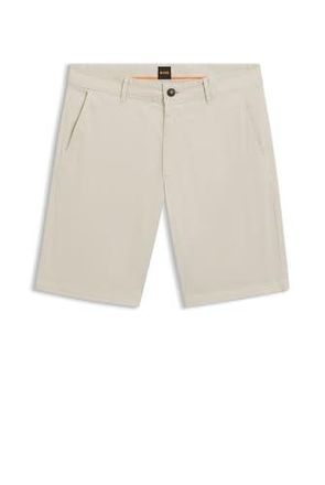 BOSS Hommes Chino-Slim-Shorts Short Slim en Twill de Coton Stretch
