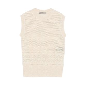 D.exterior Femme, Pulls, Beige, Taille: 44 FR 63186 6Vani Maille &agrave; col rond