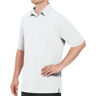 Red Kap Herren Gro&szlig;es, Professionelles Poloshirt Hemd, Weiss/opulenter Garten, 4X