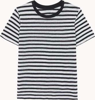 Kujten T-shirt manches courtes rayé lin - T-Shirt Aya Stripes