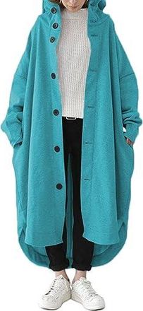 Generic Veste coupe-vent &agrave; capuche pour femme - Couleur unie - Personnalisable, vert menthe, XXL