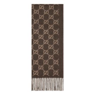 Gucci GG Kaschmirschal - - Accessories - Herren - Braun - ONE SIZE