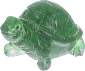 Pretyzoom Figurine De Tortue en Cristal Naturel Ornement De Bureau Petite Statue De Tortue D&eacute;coration Artisanale pour Maison Et Bureau
