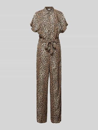 Vila Jumpsuit mit Hemdblusenkragen Modell Violine