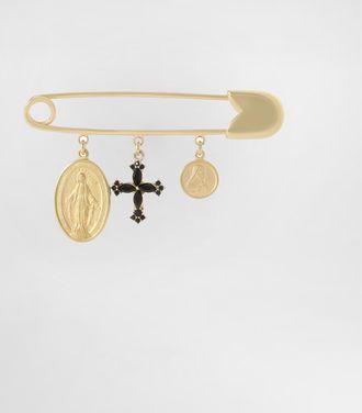 Dolce & Gabbana Safety Brooch With Cross And Medals - Mann Bijoux Gold Metall Onesize