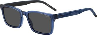HUGO BOSS Homme, Accessoires, Bleu, Taille: 55 MM Lunettes de soleil HG 1392/S Pjp(Ir)