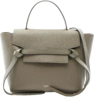 Celine Pre-owned Sac banane Micro en cuir - Femme - Pre-owned - Vert - Taille: ONE Size