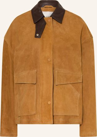 Closed Closed Lederjacke beige