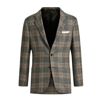 Kiton Glencheck-Jacke - - Jackets - Herren - Mehrfarbig - S