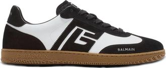 Balmain Swan Suede-leather Logo Sneakers
