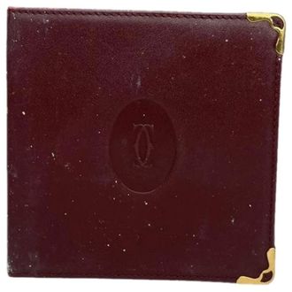 Cartier Pre-owned Cuir petite-maroquinerie - Femme - Pre-owned - Rouge - Taille: ONE Size
